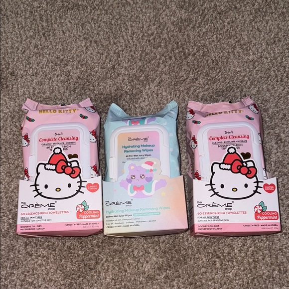 Hello Kitty | Skincare | The Crme Hello Kitty Cleansing Wipes X 2 ...
